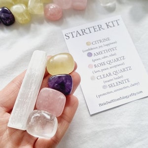 Crystals for Beginners Starter Kit Beginning Crystals Starter Crystals ...