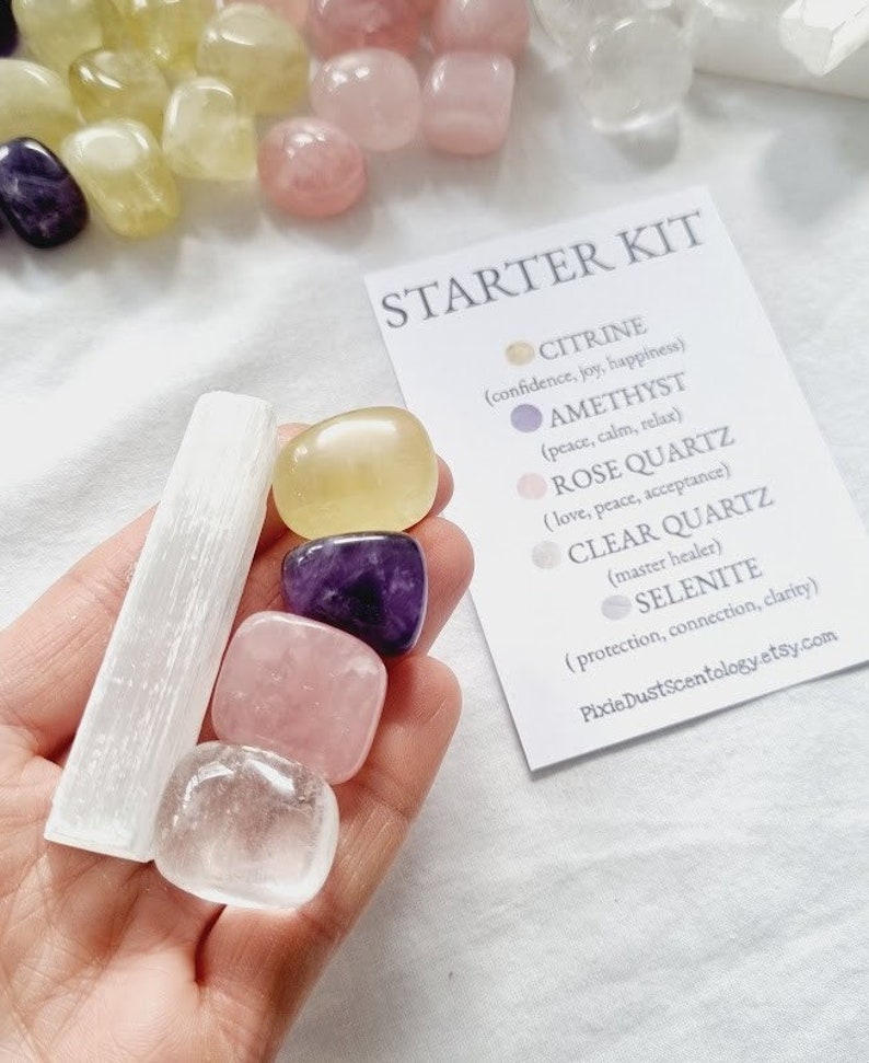 Crystals for Beginners Starter Kit Beginning Crystals Starter Crystals ...
