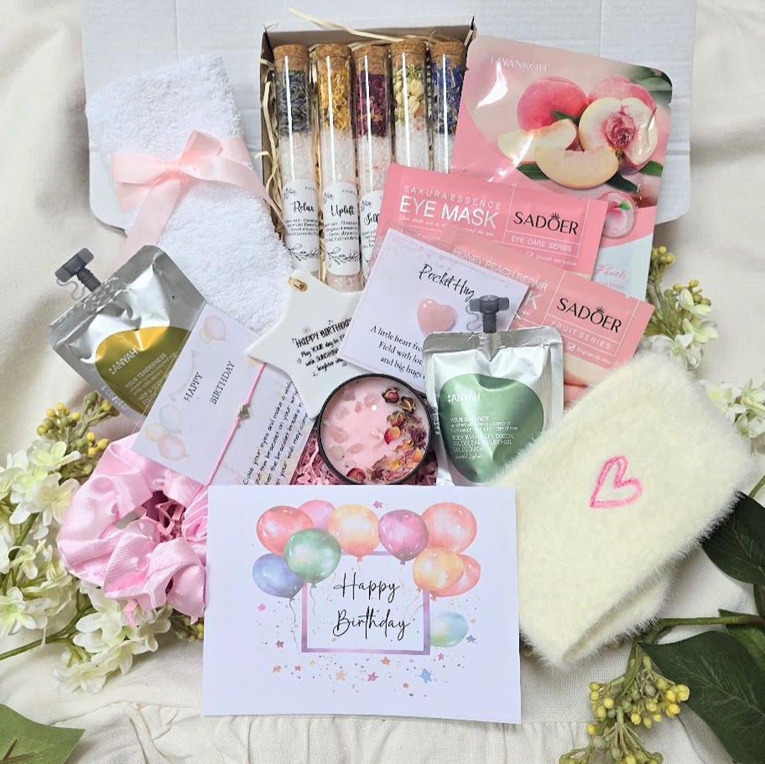 Pamper Hamper for Friend Spa Gift Set Pamper Hamper Gift Box Birthday ...