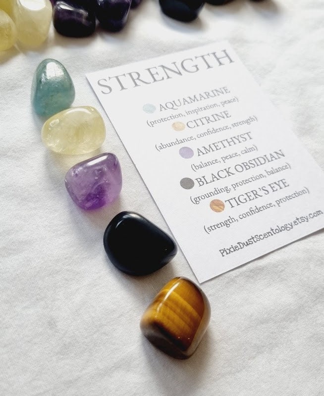 Crystals for Strength Strength Set Strength Gift Strength Crystal ...