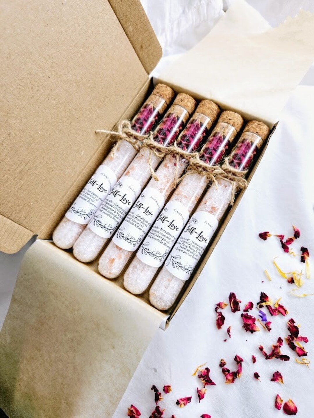 Bath Salts Tube Bath Salt Bath Salt Bath Salt Favors Spa Gift Natural ...