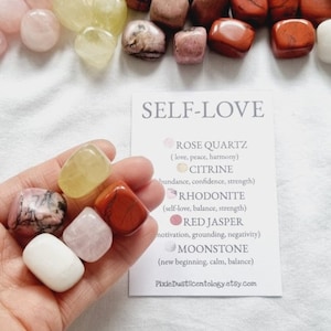 Crystals for Self-love Self-love Crystal Set Love Crystals Self-love ...