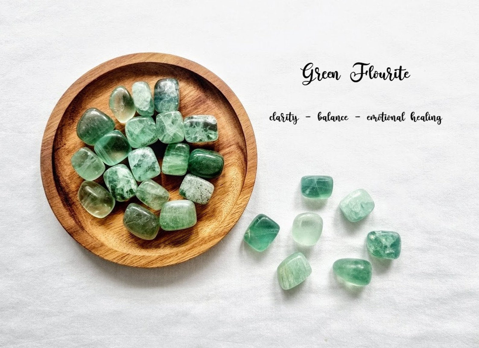 Green Flourite Tumble Stone Green Flourite Crystal Natural Green ...