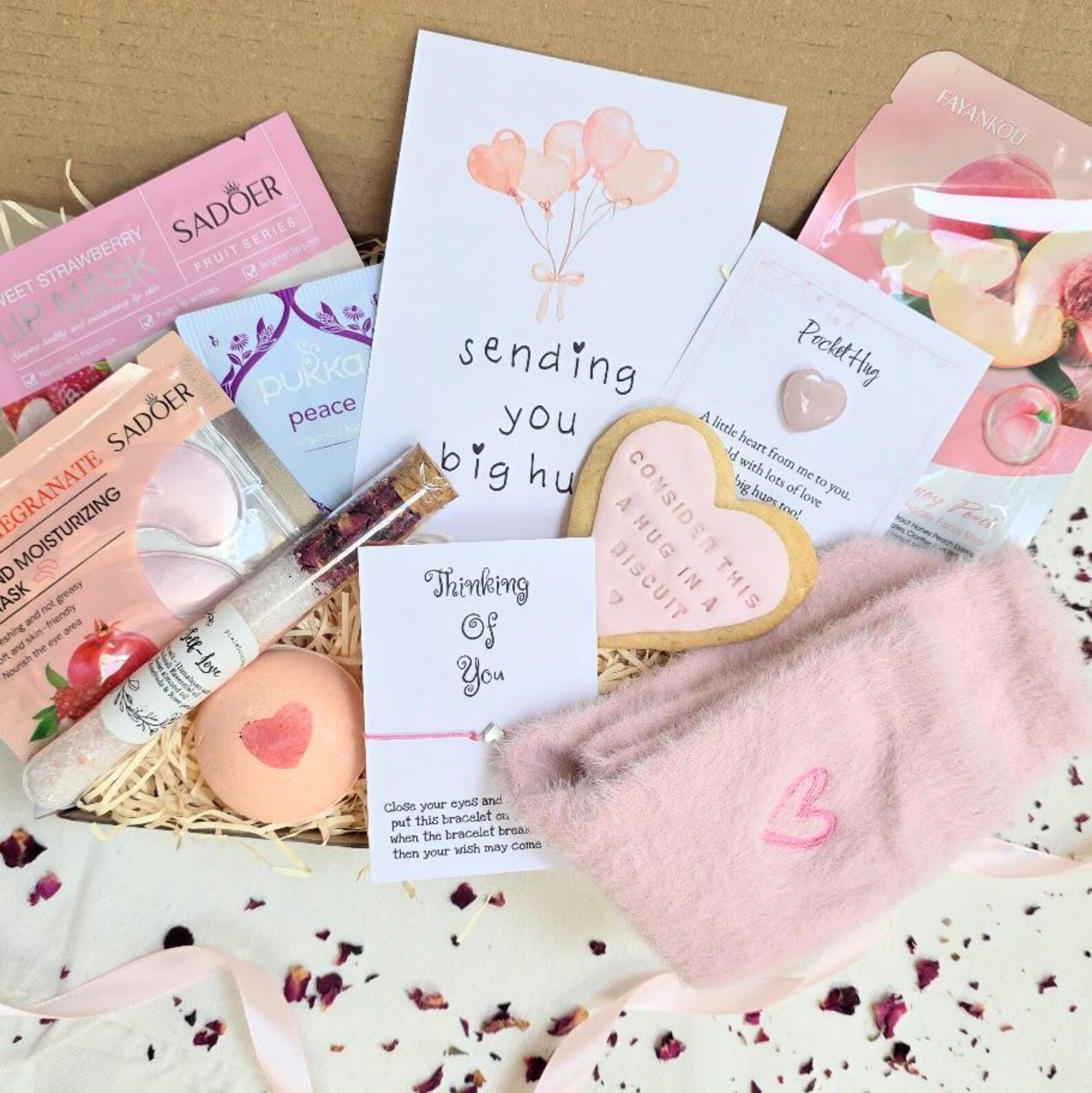 MINI HUG in a BOX - Personalised Gift Box Sending Hugs Birthday Gift ...