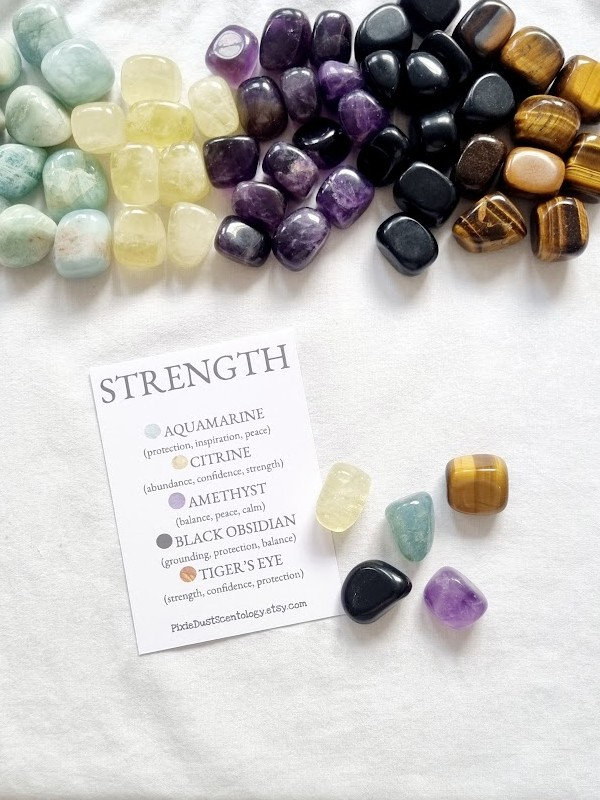 Crystals for Strength Strength Set Strength Gift Strength - Etsy