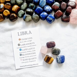 Crystals for Libra Libra Zodiac Libra Crystals Set Zodiac Gift Zodiac ...