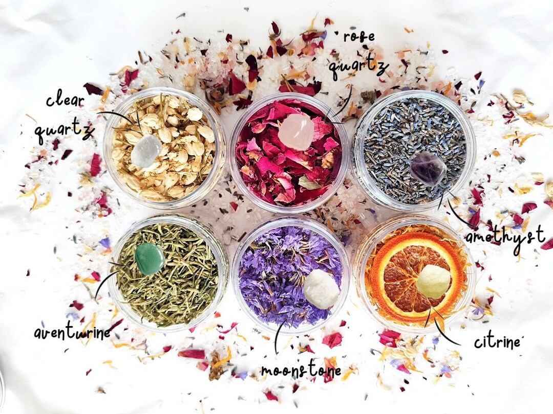 Bath Salt With Natural Crystal Bath Salt Bath Salt Favours Spa Gift ...