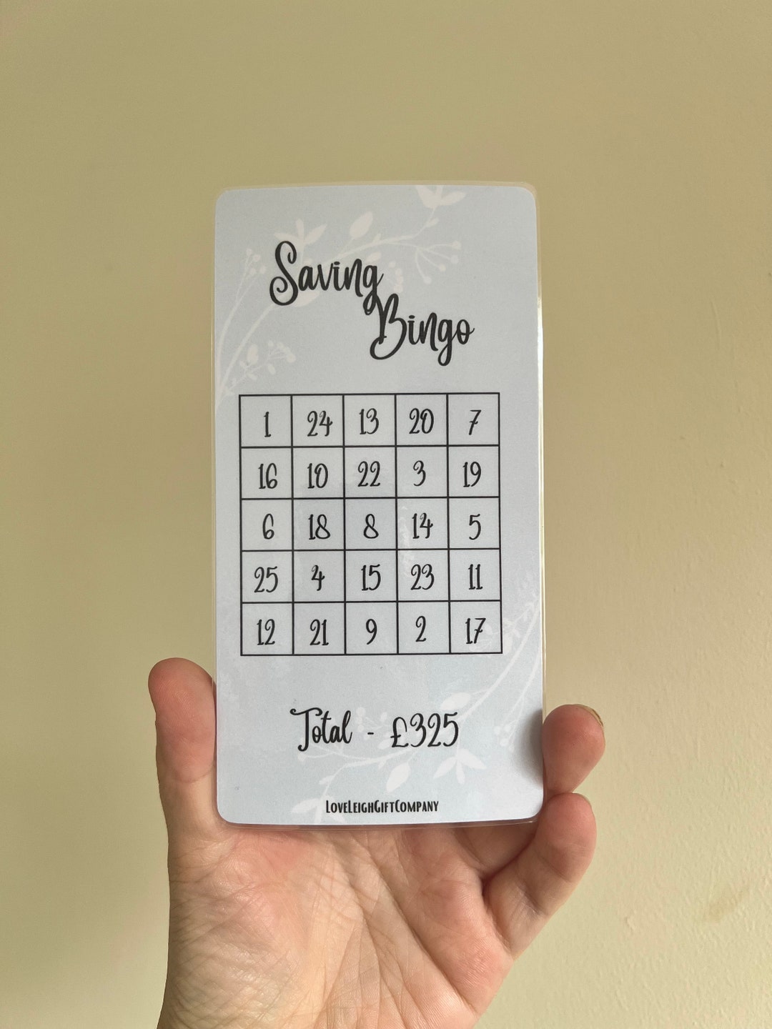 Saving Bingo, Savings Challenge, Laminated, Cash Stuffing, Budget ...
