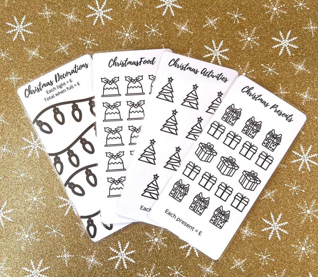 Christmas Savings Challenge Bundle, Budget, Cash Stuffing, - Etsy