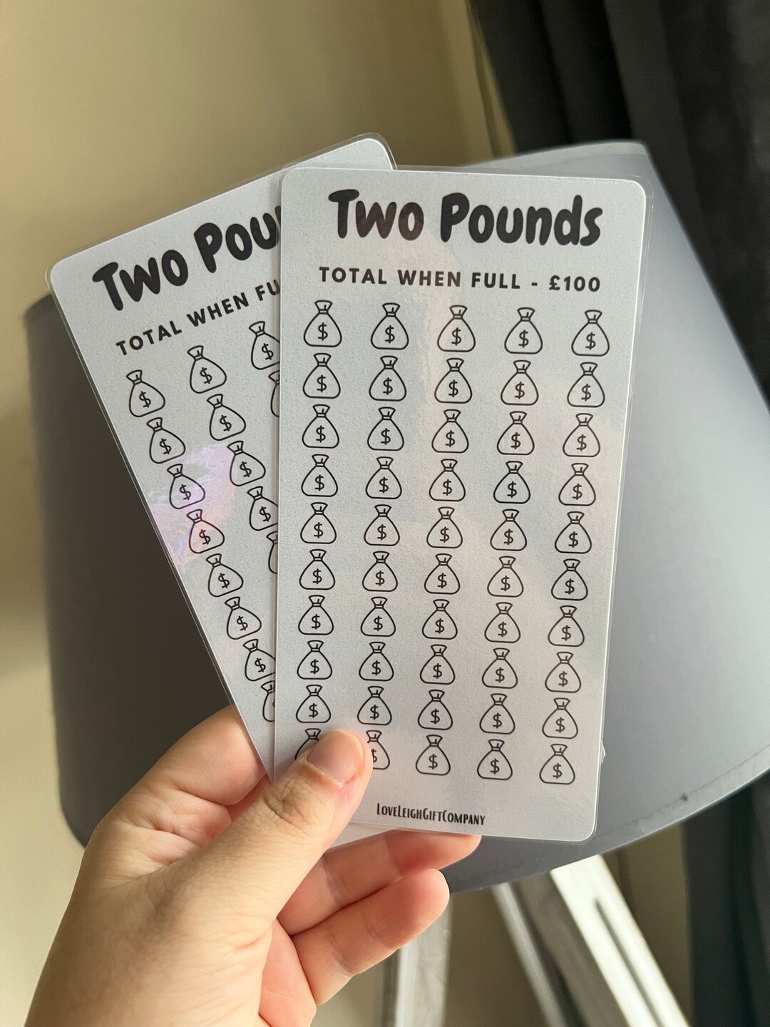 Two Pound Saving Sheet, Savings Challenge, Laminated, Cash Stuffing ...