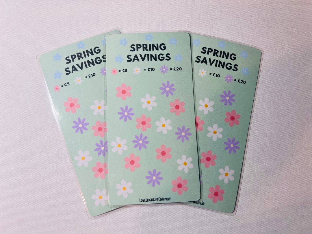 Spring Saving Challenge, Cash Stuffing, Saving Money, A6 Binder ...