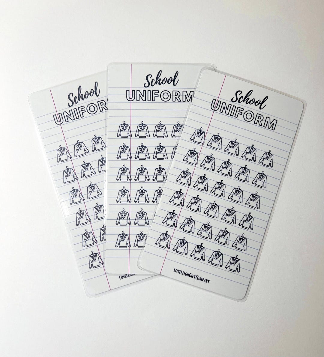 School Uniform Savings Tracker | Budget Binder | Wipeable Laminated ...