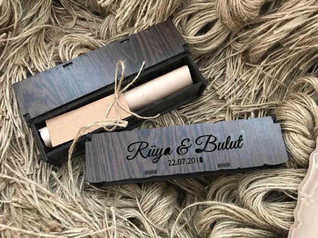 Engraved Wood Wedding Invitation, Rustic Wooden Invitation, Invitation ...