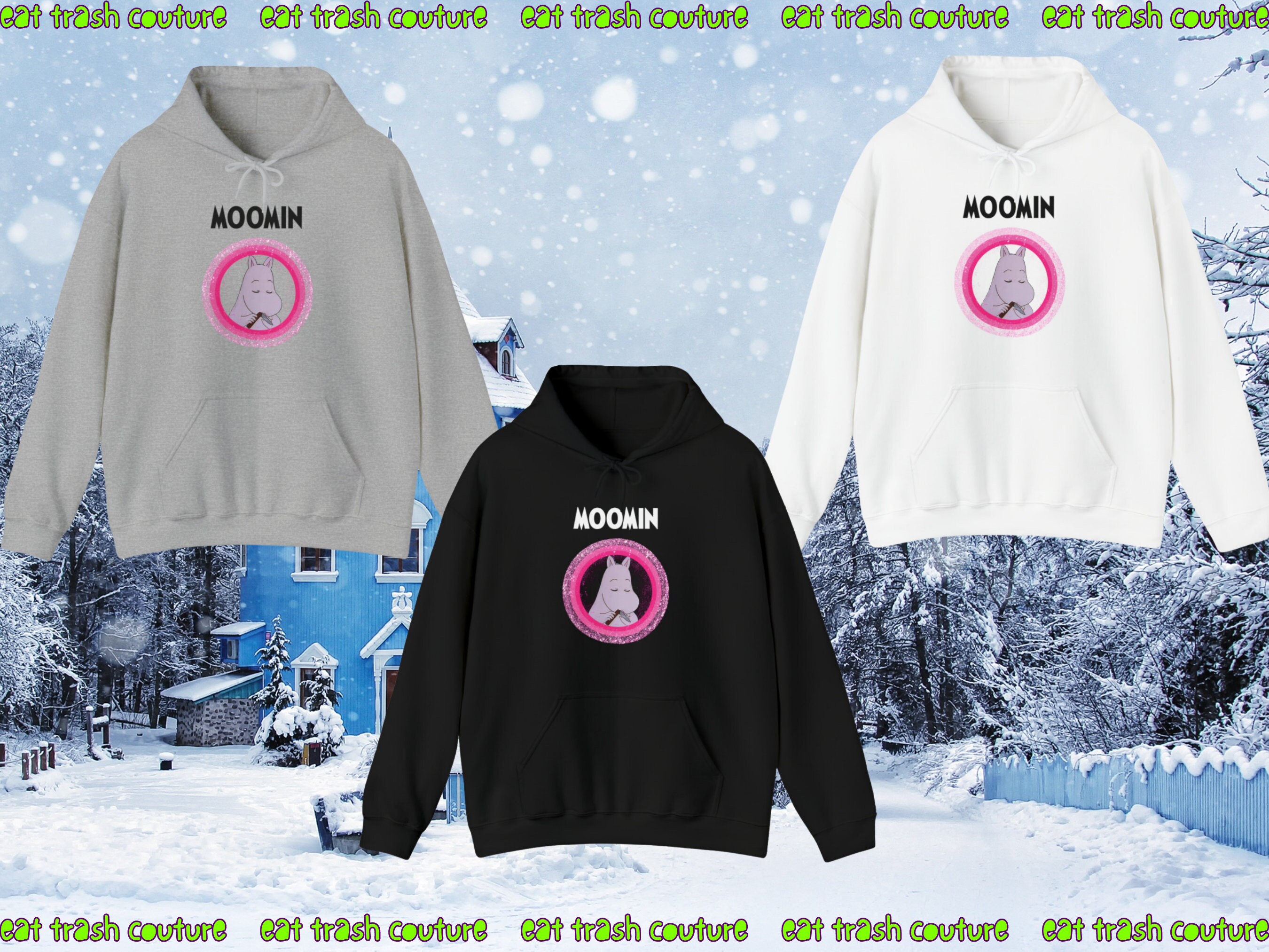 Moomin Shirt Kawaii Top Finland Moomin Print Moomin Valley Tove Jansson ...