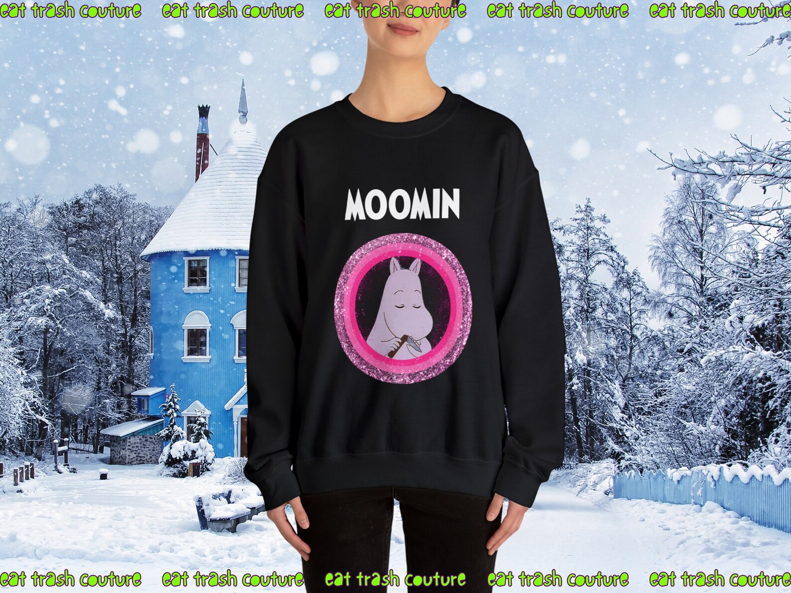 Moomin Shirt Kawaii Top Finland Moomin Print Moomin Valley Tove Jansson ...