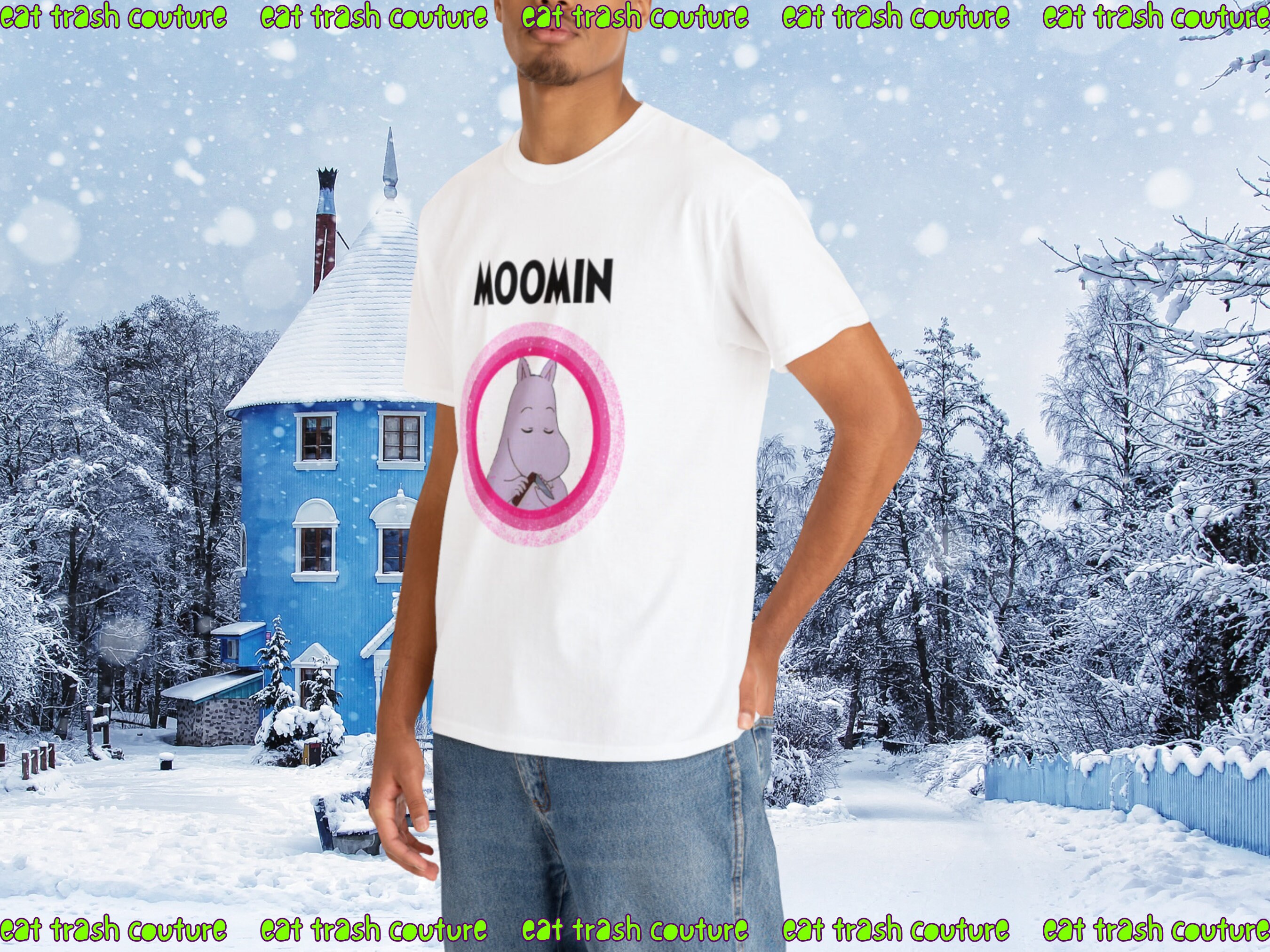 Moomin Shirt Kawaii Top Finland Moomin Print Moomin Valley Tove Jansson ...