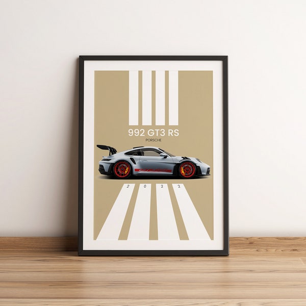 Porsche 911 Gt3 Rs Poster - Etsy