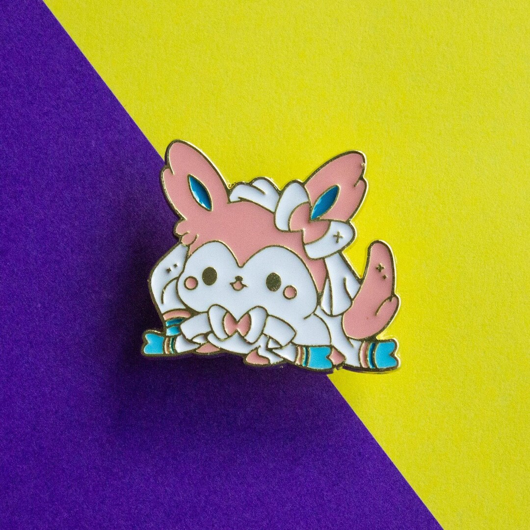 Cute Sylveon Pin Pokemon Eevee Fashion Kids Style Badge - Etsy UK