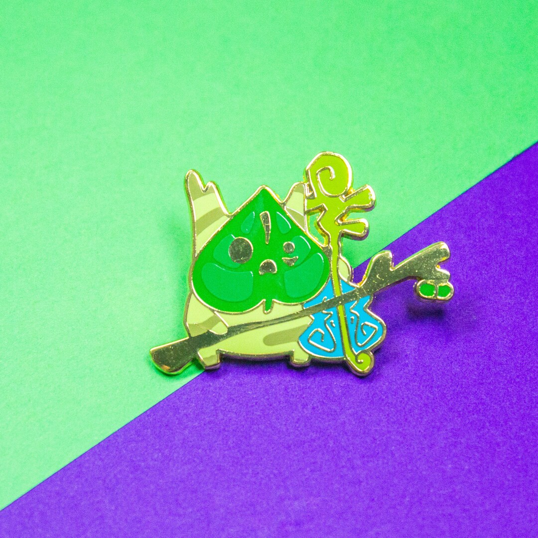 Korok Pin, Legend of Zelda Leaf Fashion, TOTK BOTW Style, Badge Metal ...