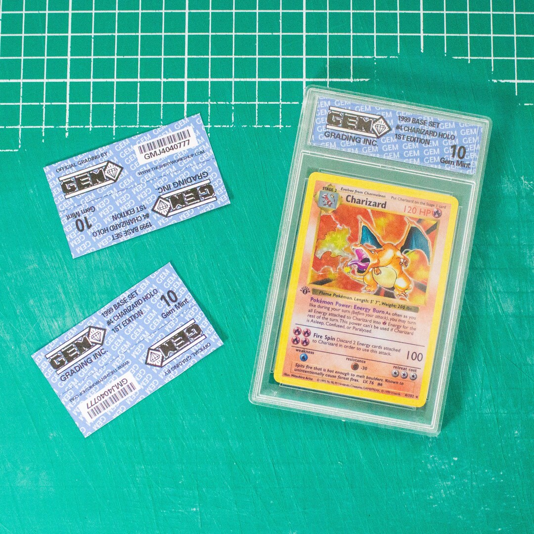 GEM Grading Style Labels, DIY Downloadable Printed Graded Tabs, Print ...