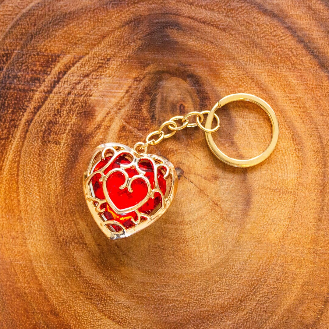 Zelda Inspired Keyring, Heart Container, Nostalgic Game TOTK, Princess ...