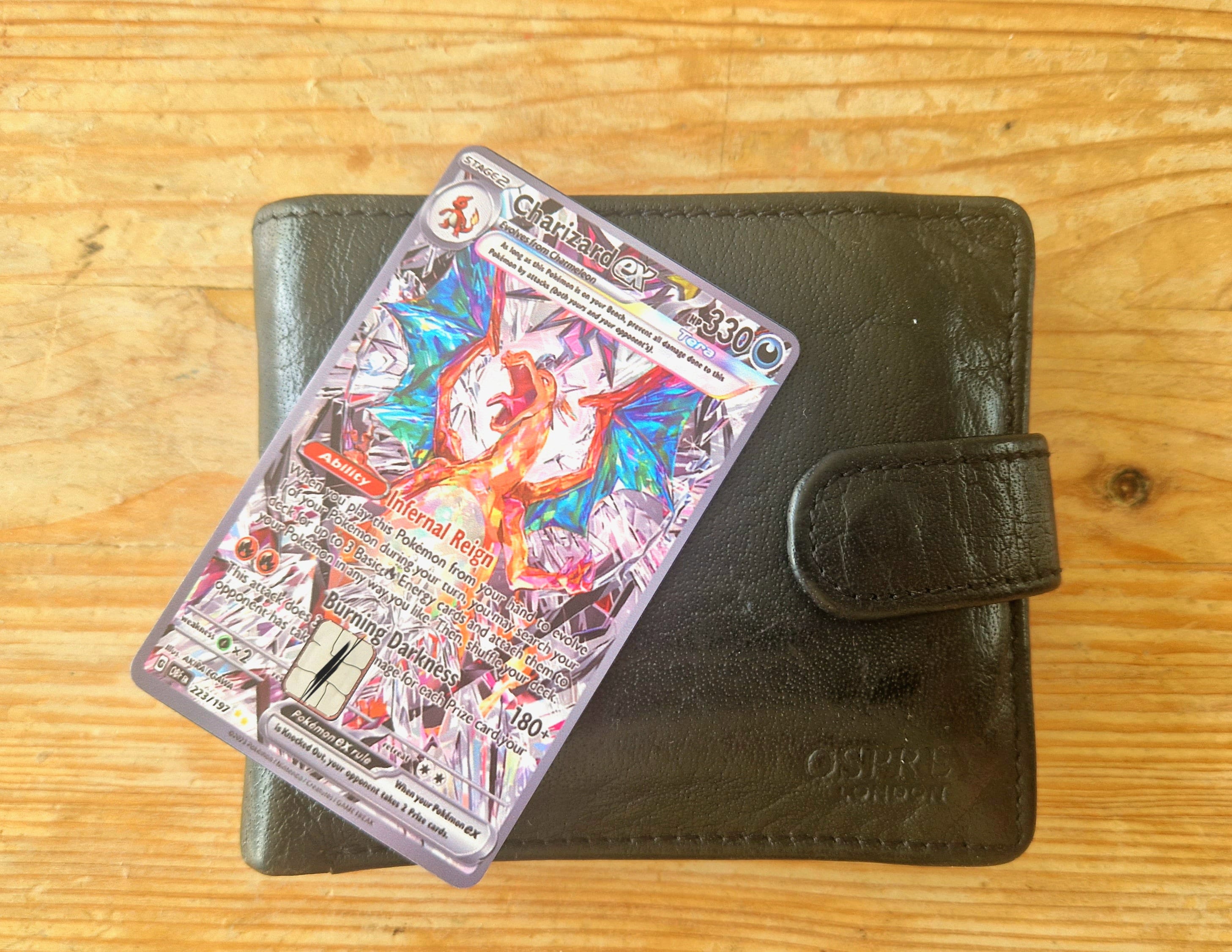 Pokemon Themed Credit Card Sticker Tera Type Charizard New - Etsy