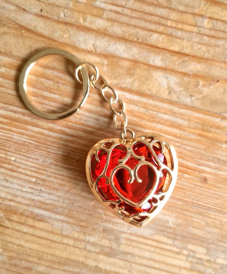 Zelda Inspired Keyring Heart Container Nostalgic Game TOTK - Etsy