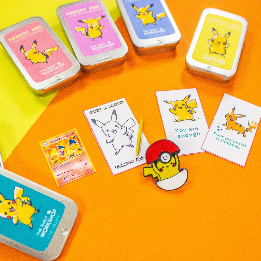 Pocket-chu: Pikachu Inspired Pocket Sized Hug, Pokemon Pin, Colouring ...