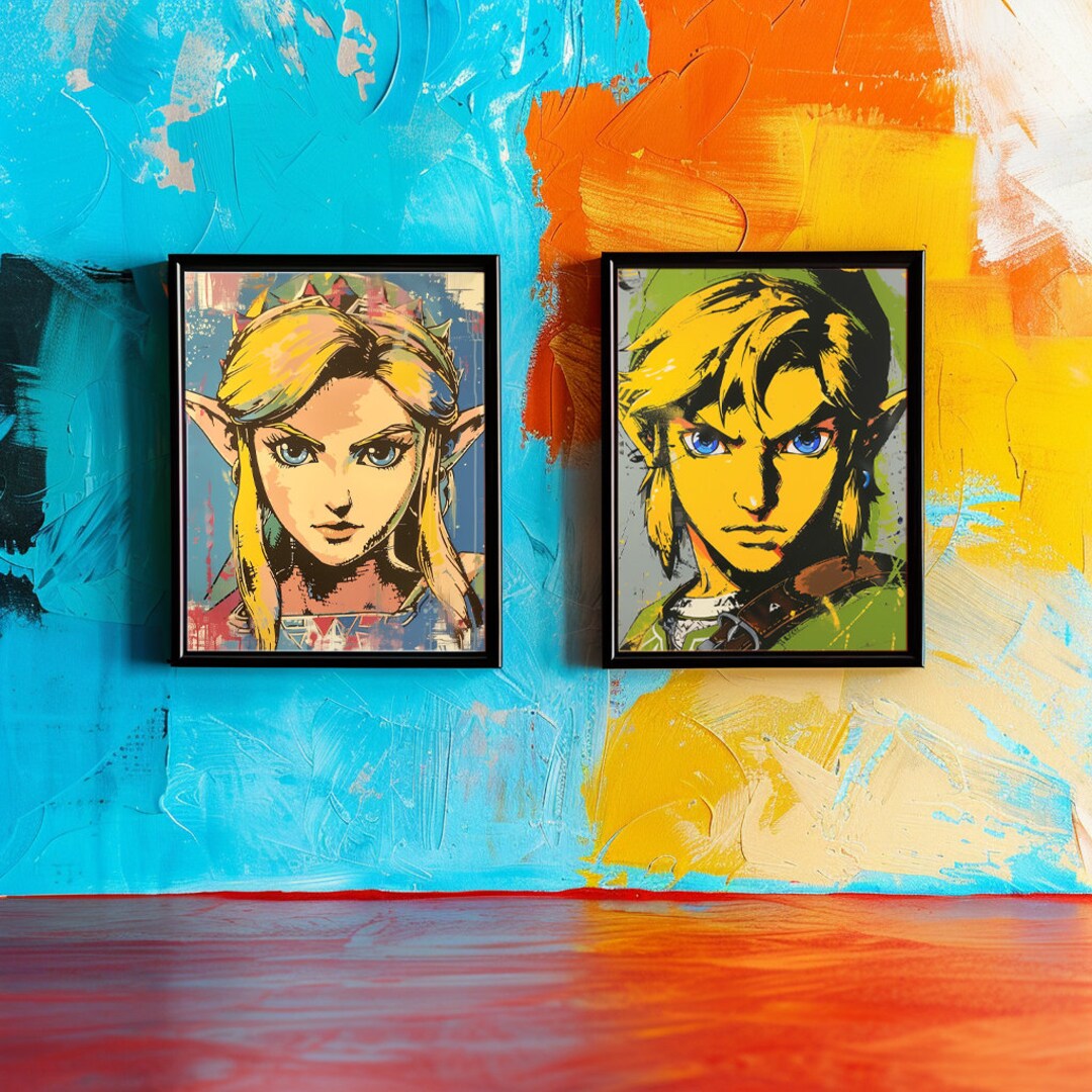 Legend of Zelda Pop Art Collection, Downloadable Print, Link Princess ...