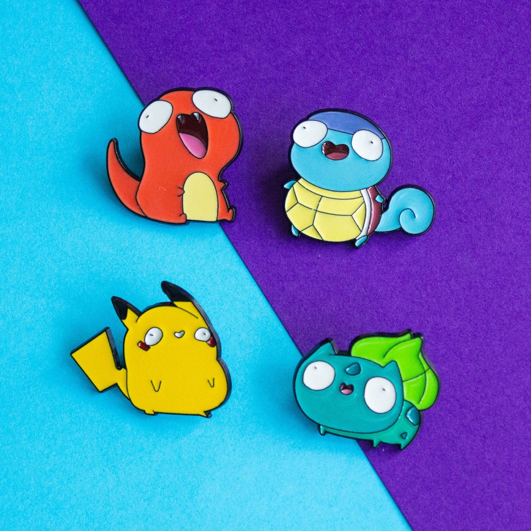 Goofy Pokemon Pin Set, Silly Fashion Style, Badge Metal, Gift Fun ...