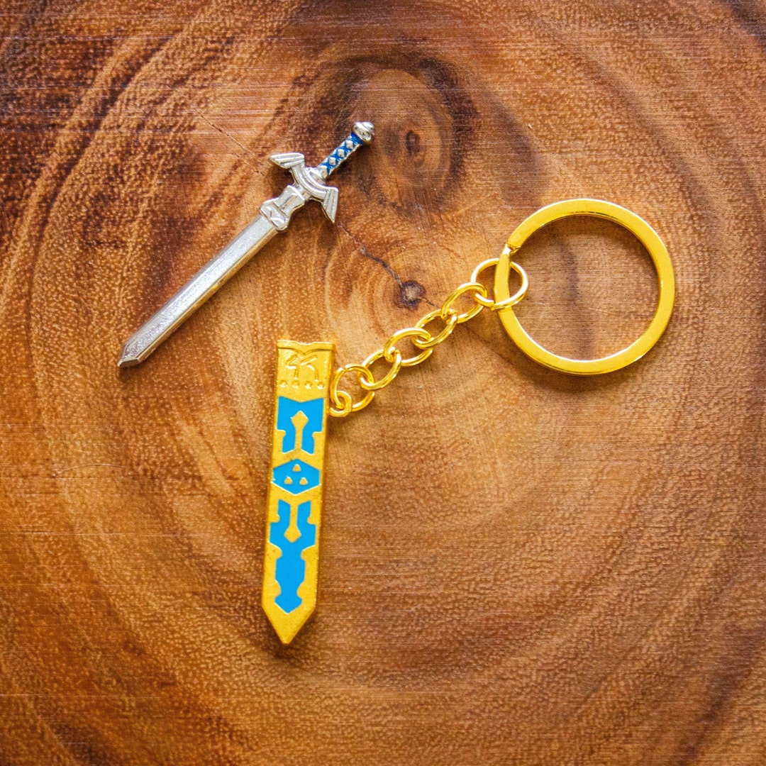 Zelda Inspired Keyring, Master Sword, Nostalgic Game TOTK, Princess ...