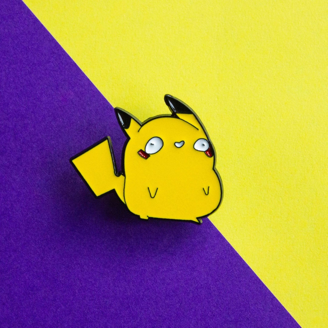 Goofy Pokemon Pika Pin, Silly Fashion Style, Badge Metal, Gift Fun ...