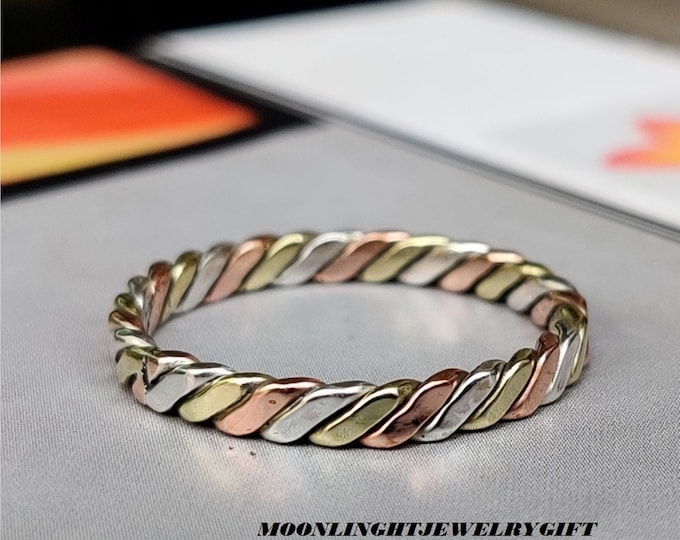Handmade Three Metal Healing Medicine Ring From Nepal - Etsy