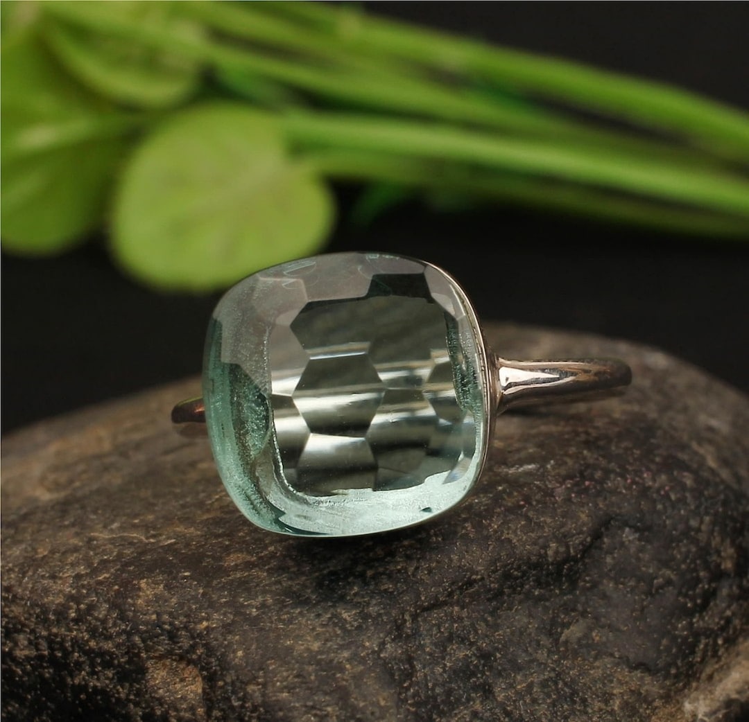 Aquamarine Ring, 925 Sterling Silver Ring, Boho Ring, Handmade Ring ...