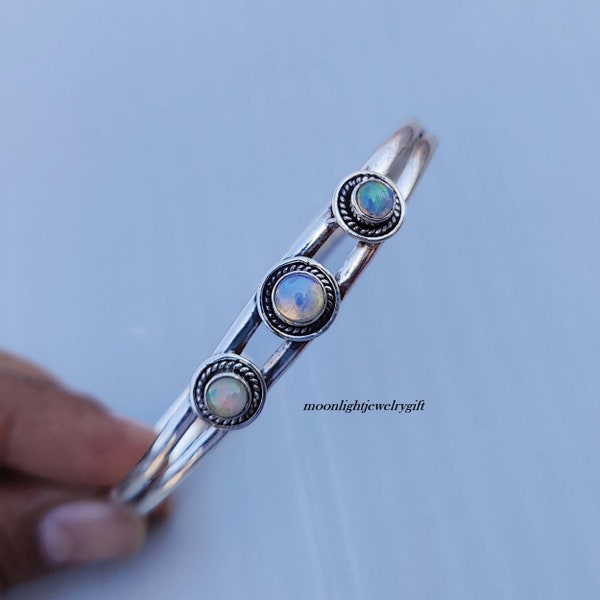 Opal Bangle Bracelet - Etsy