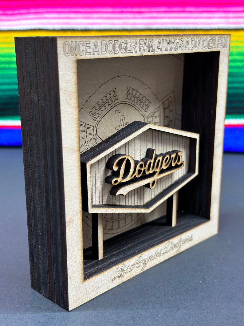 3D Wooden Shadow Box - Sports Team - Etsy