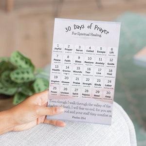 30 Day Printable Prayer Challenge | Prayer Tracker| Prayer Planner ...