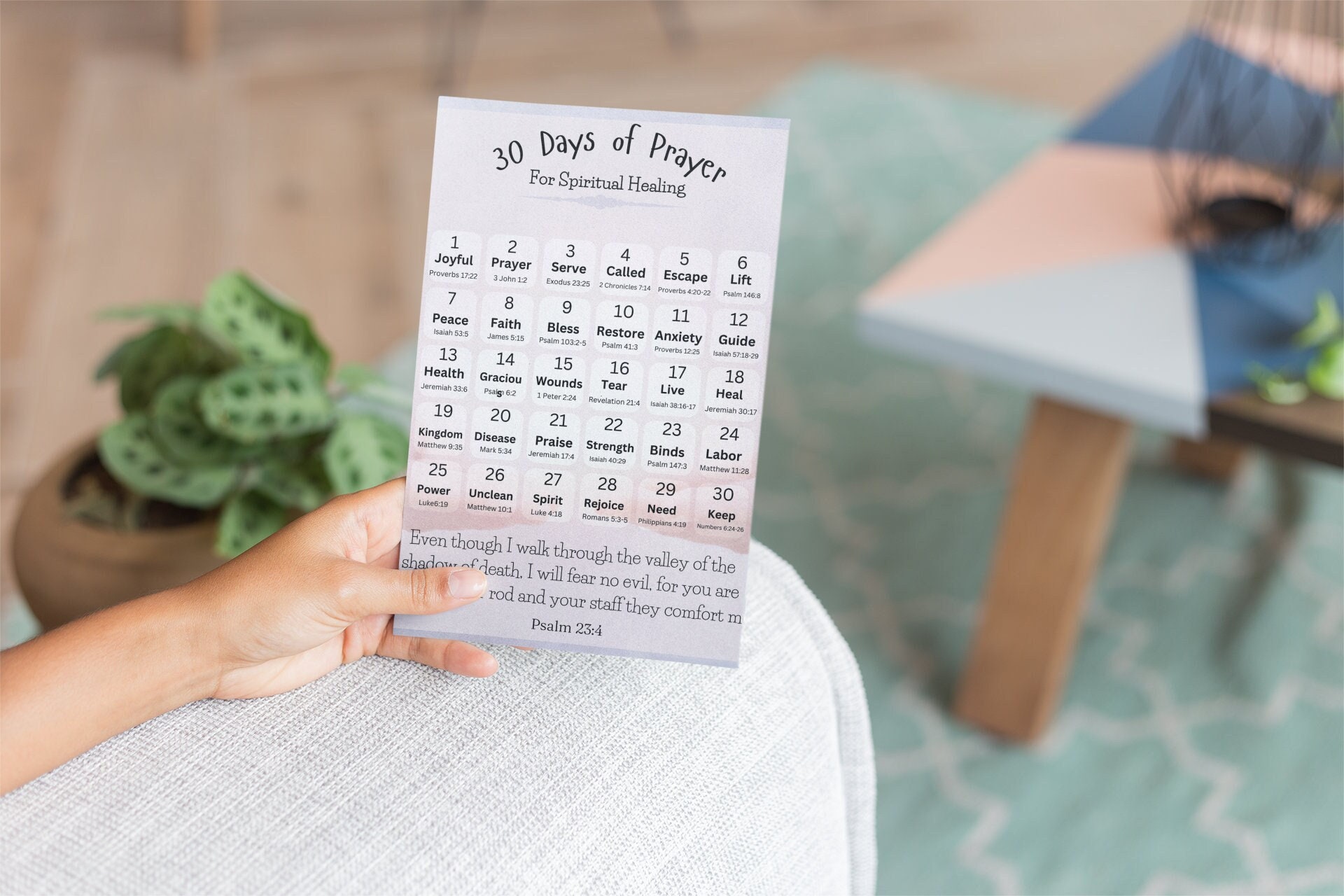 30 Day Printable Prayer Challenge | Prayer Tracker| Prayer Planner ...