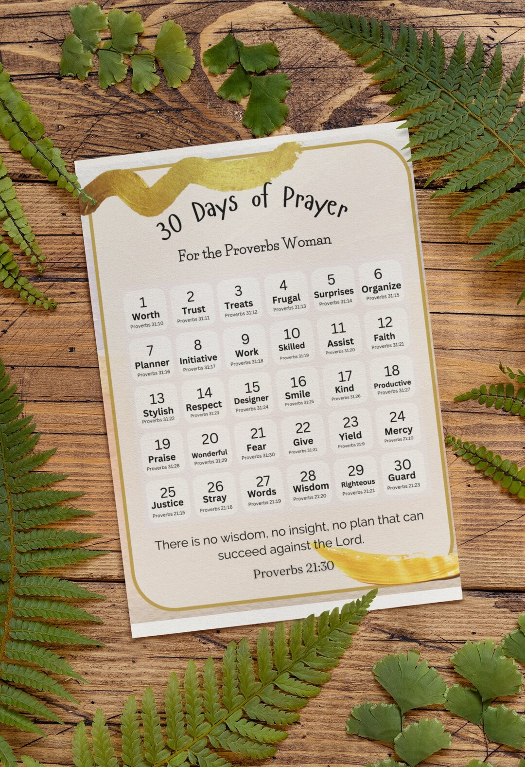 30 Day Printable Prayer Challenge Prayer Tracker Prayer Planner Pdf