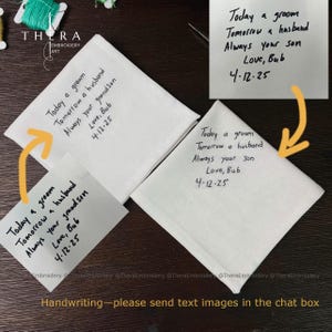 Embroidered Wedding Handkerchief for Father, Personalized Wedding ...