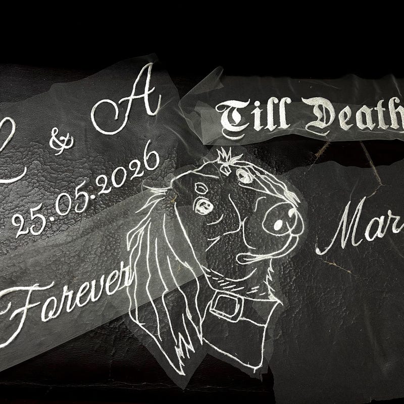 Iron on Veil Letters - Etsy