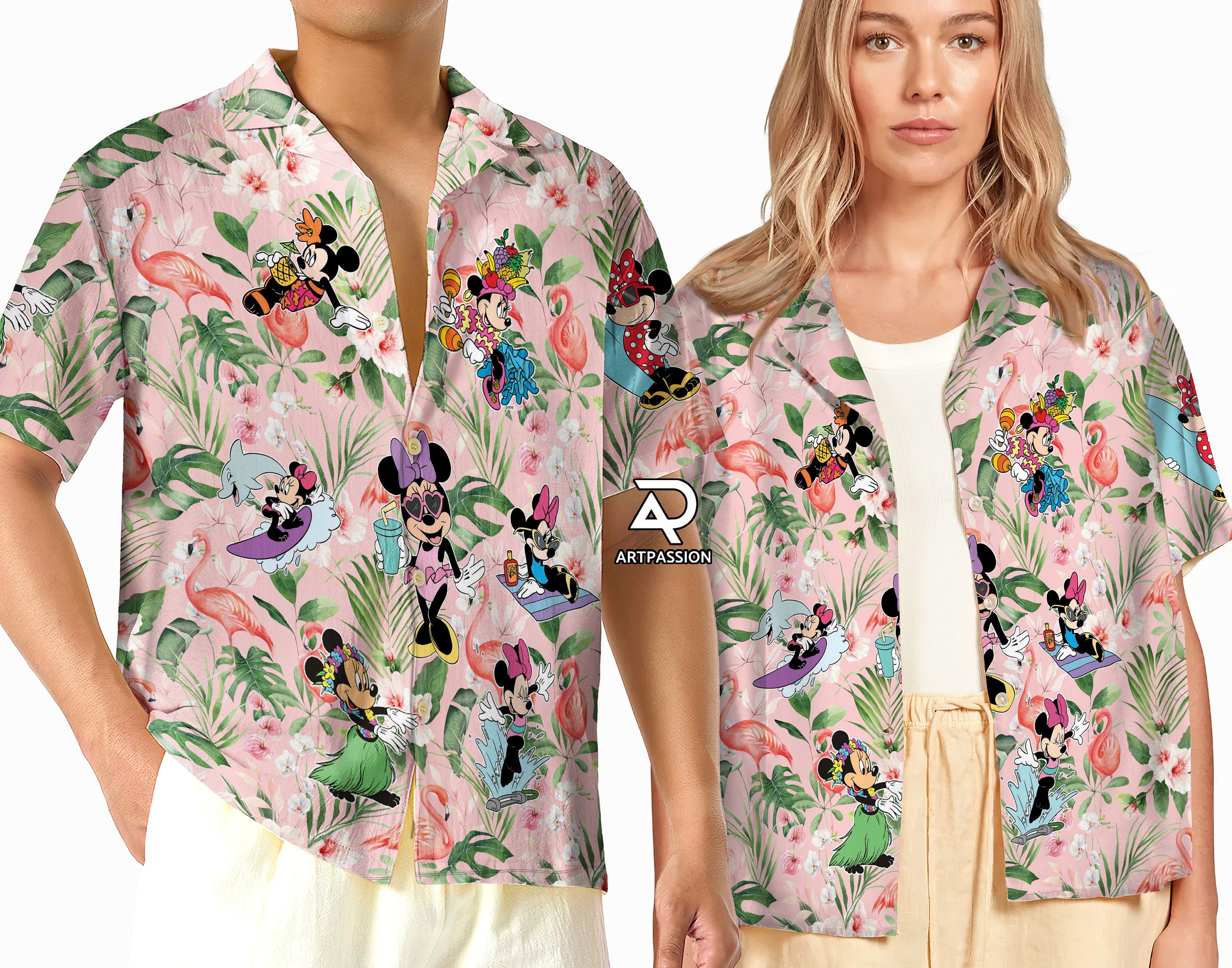 Tropical Minnie Hawaiian Shirt, Funny Minnie Disney sold by Paste ...