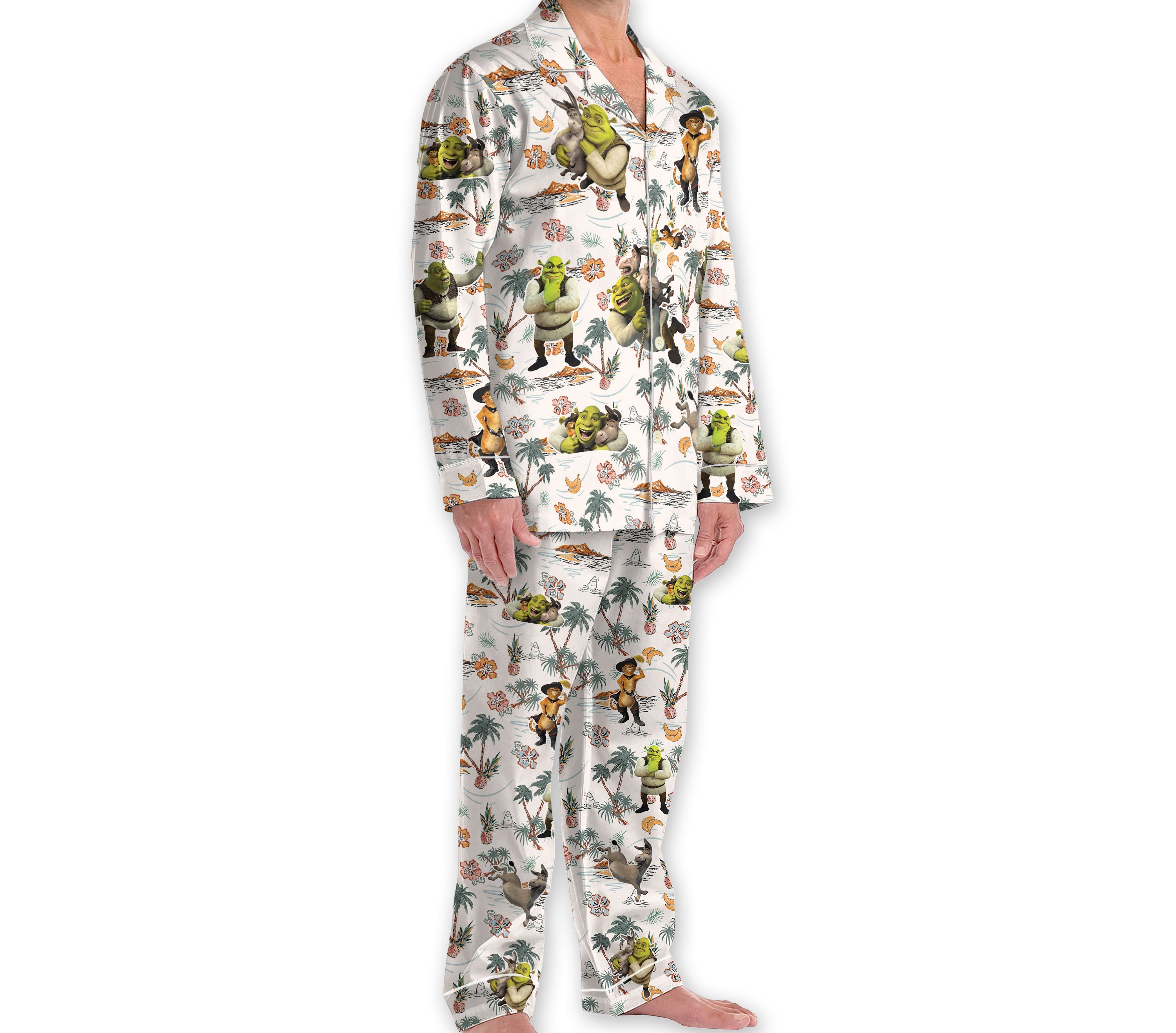 Shrek Vintage Pajamas, Shrek Can't Today Disney Pajama Set sold by ...