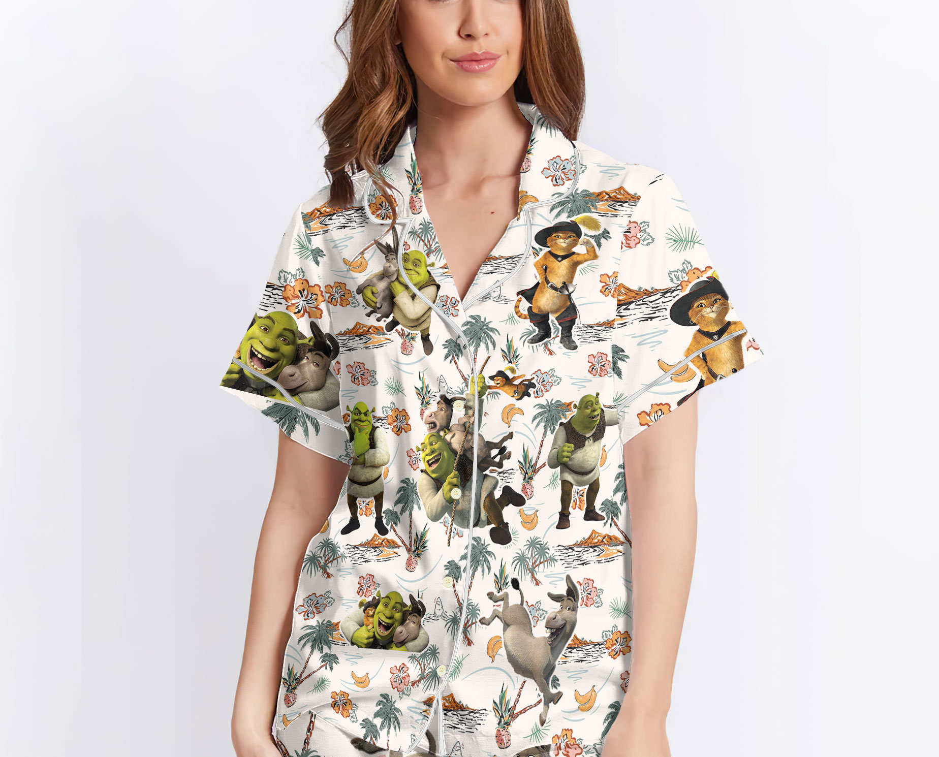 Shrek Vintage Pajamas, Shrek Can't Today Disney Pajama Set sold by ...