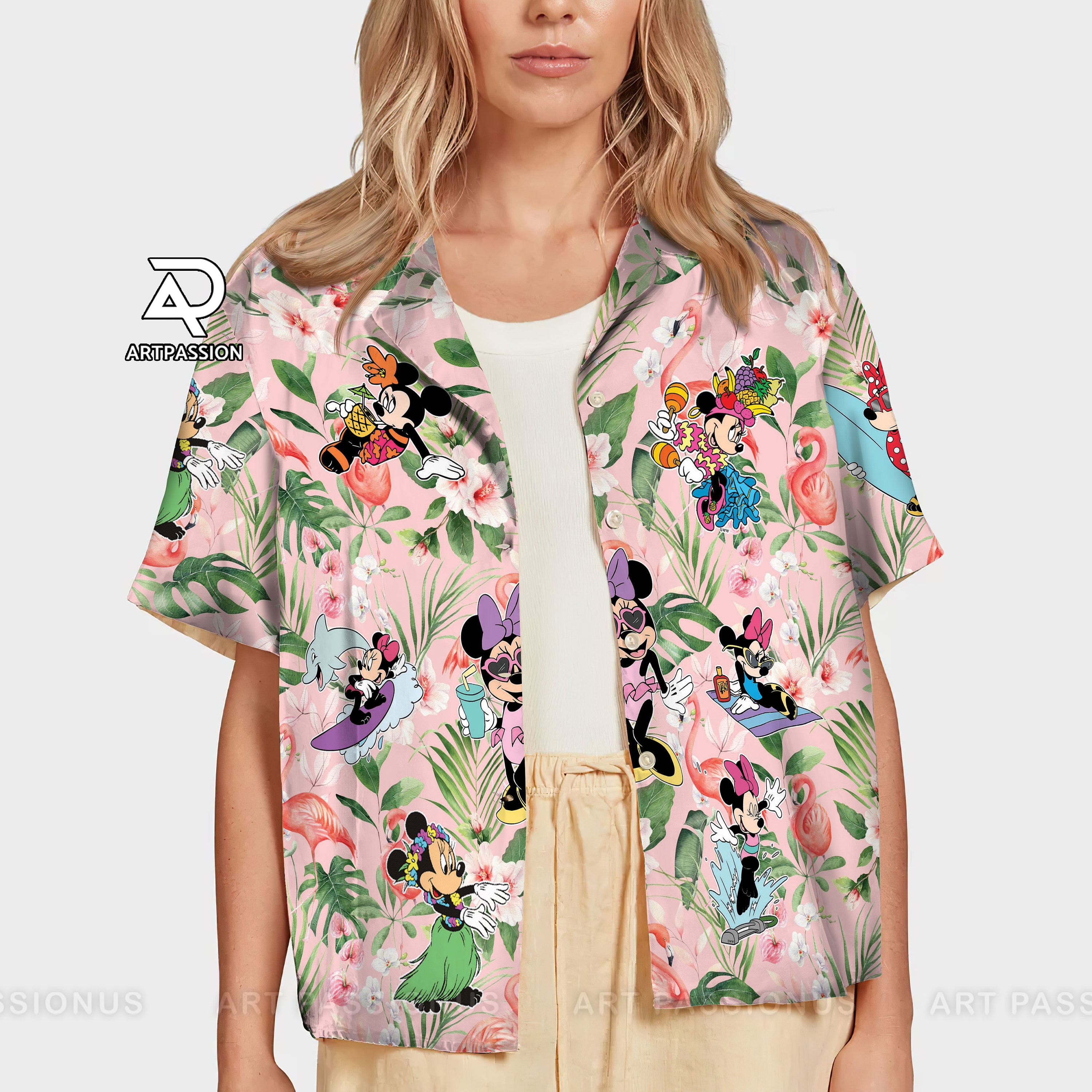 Tropical Minnie Hawaiian Shirt, Funny Minnie Disney sold by Paste ...