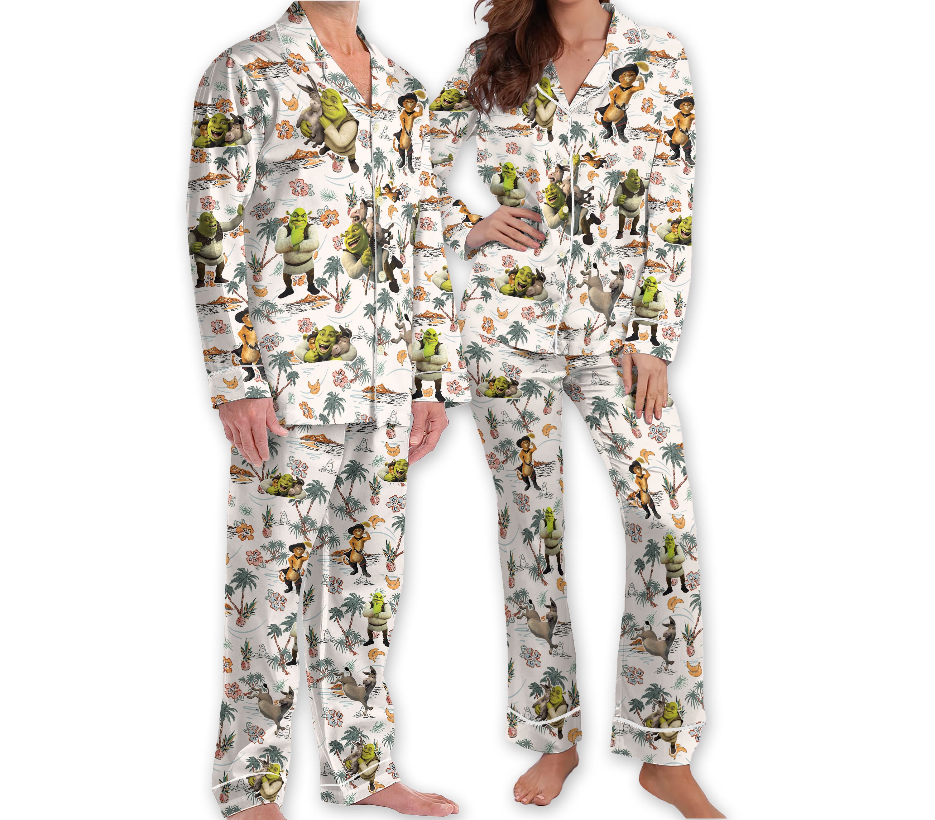 Shrek Vintage Pajamas, Shrek Can't Today Disney Pajama Set sold by ...