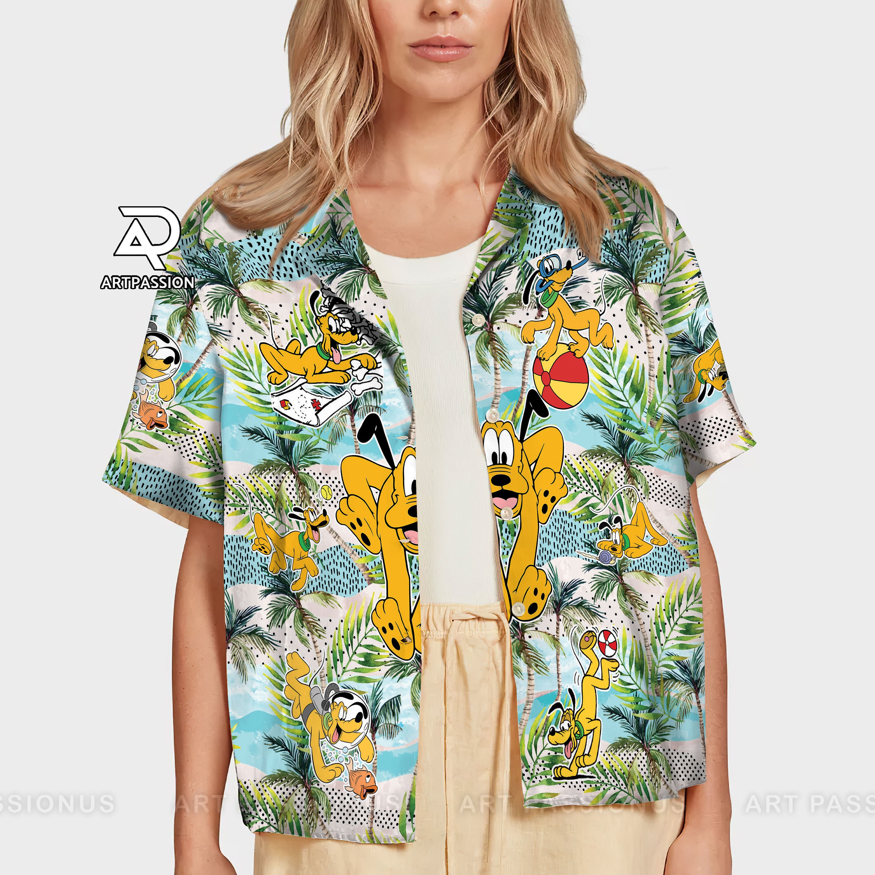 Funny Pluto Aloha Summer Shirt, Disney Pluto Hawaiian sold by Yarael Poof*olive*netta | SKU ...