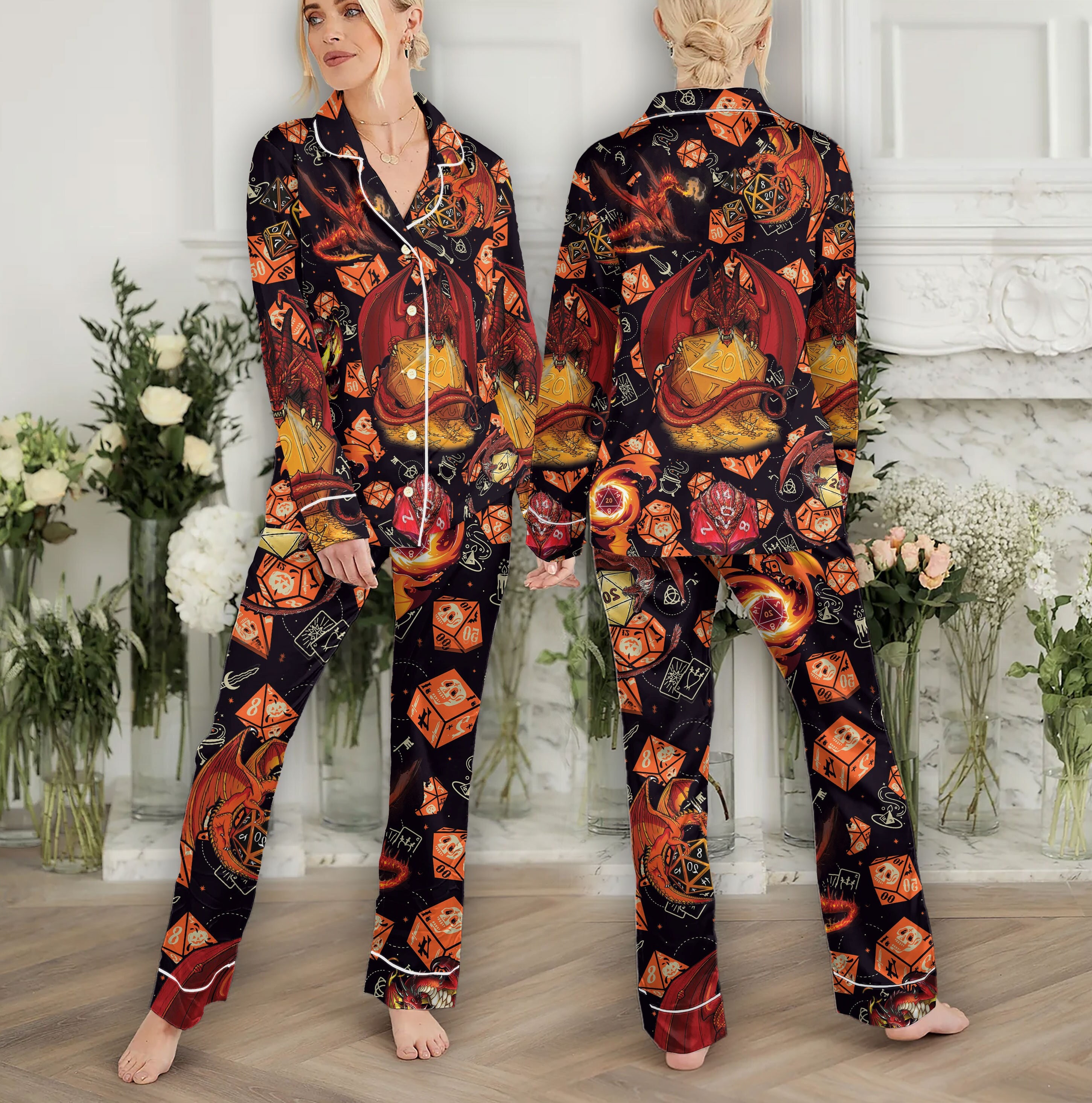 Dungeons and Dragons Pajamas, DM Gift, Gaming Beach sold by Menu_Piper ...