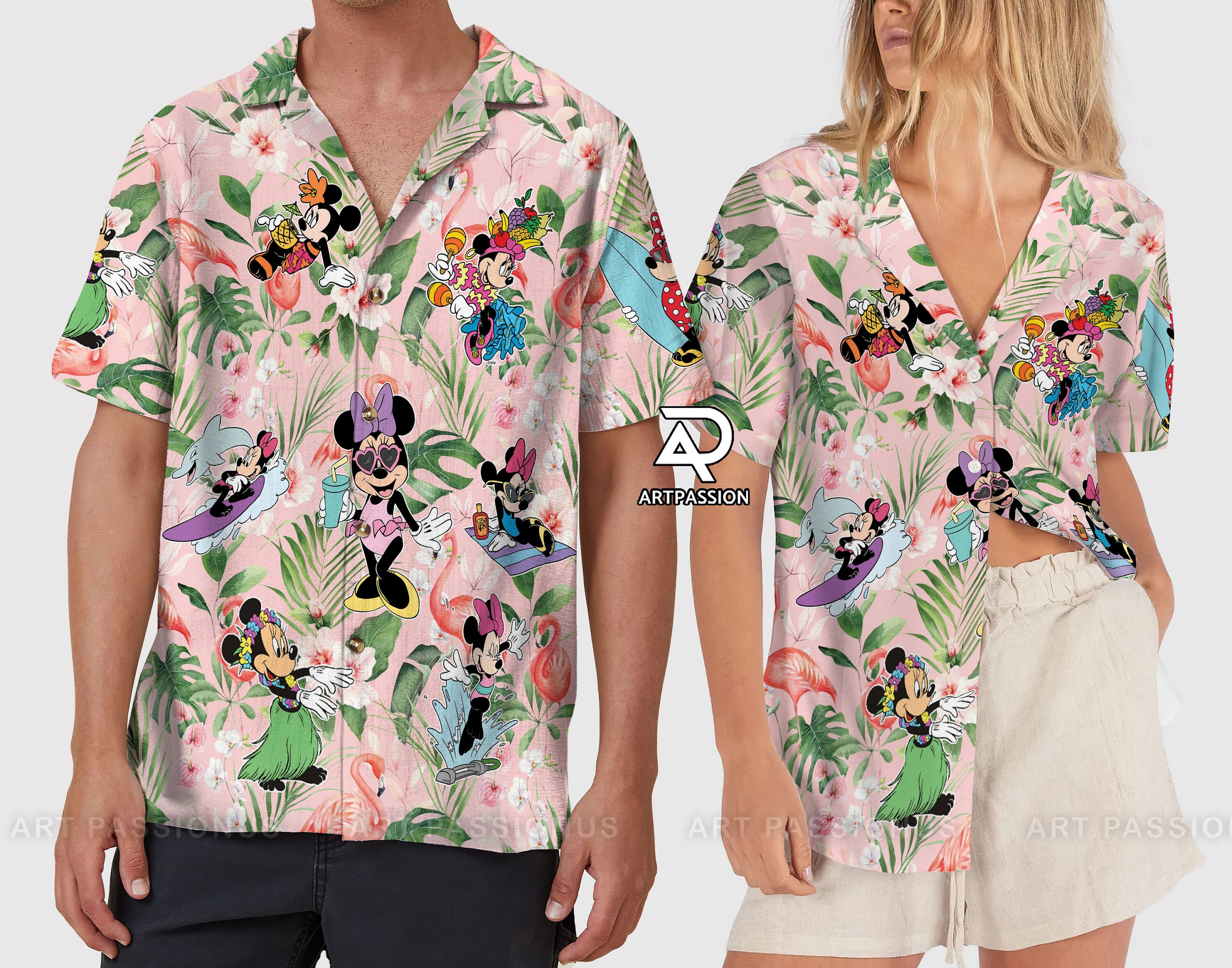 Tropical Minnie Hawaiian Shirt, Funny Minnie Disney sold by Paste ...