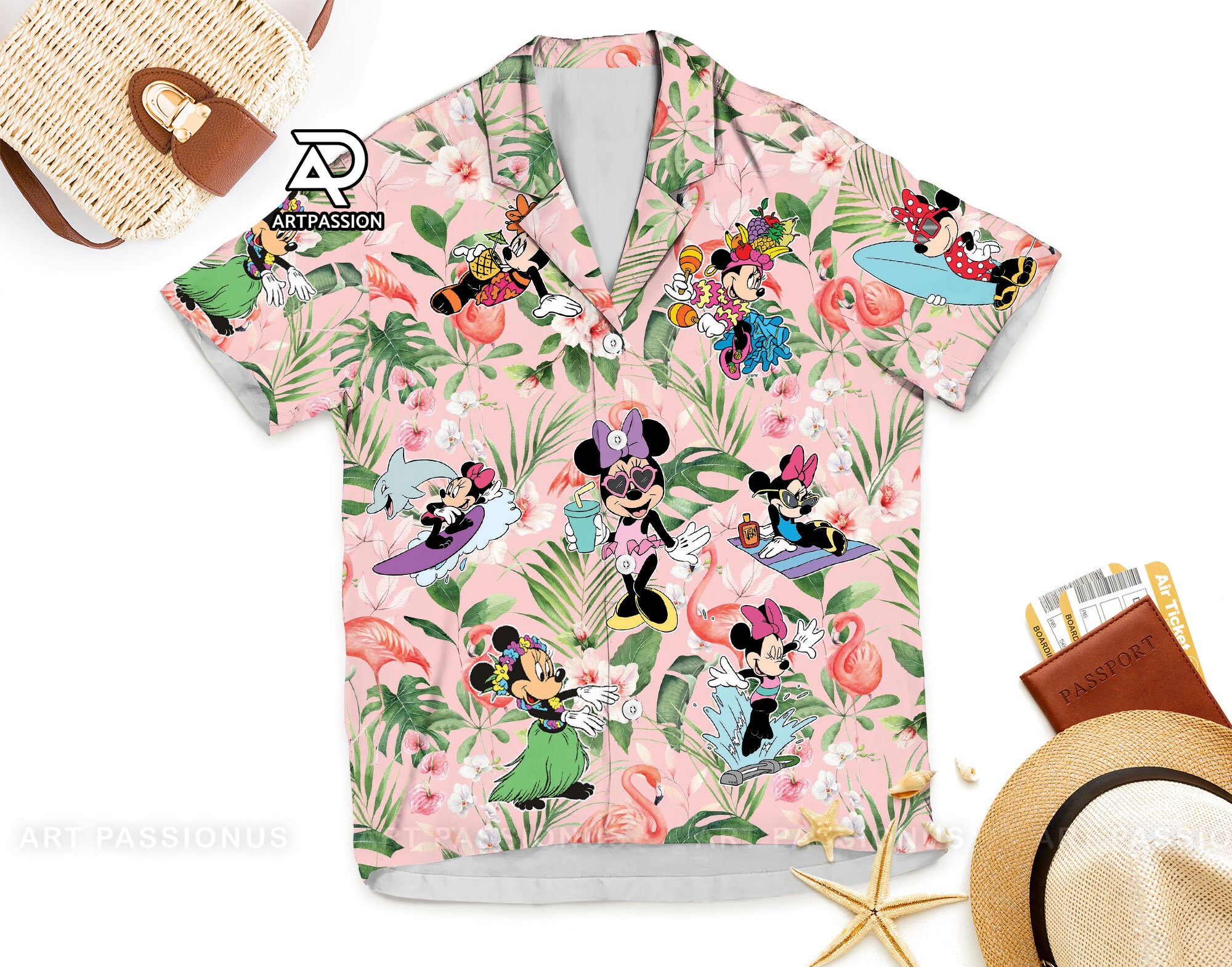 Tropical Minnie Hawaiian Shirt, Funny Minnie Disney sold by Paste ...